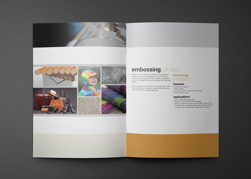 Image gravures Brochure | Portfolio | Threedot designs